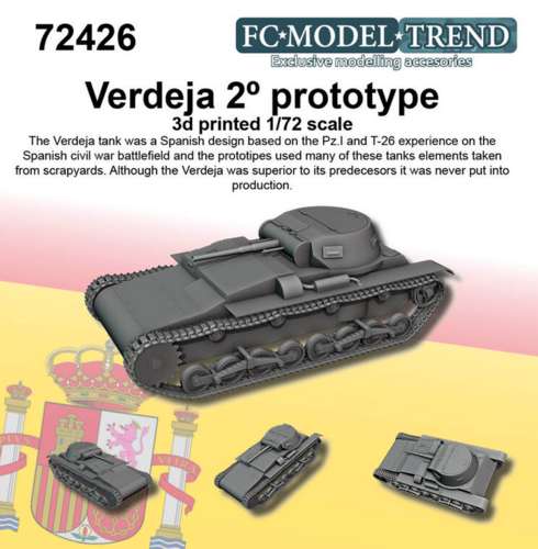 FC ModelTrend 72426 Verdeja tank, 2º prototype
