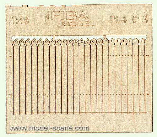 Model scene PL4-013 Decorative European Wooden Fence - Type III
