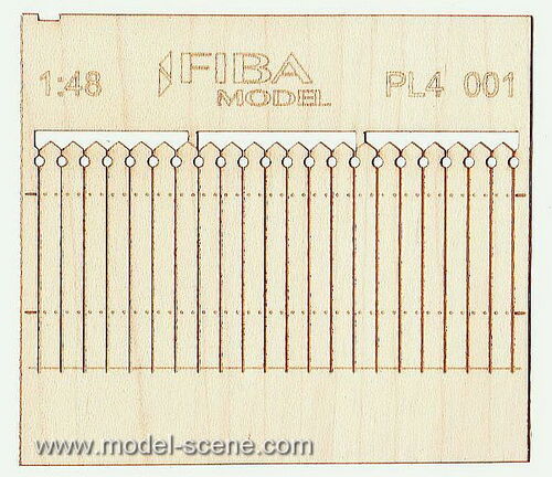 Model scene PL4-001 Decorative European Wooden Fence - Type I