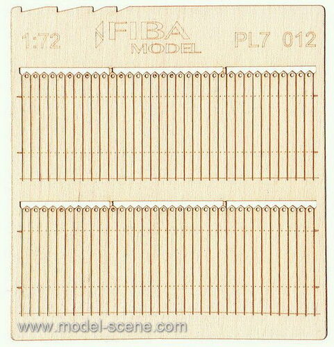 Model scene PL7-012 Decorative European Wooden Fence - Type II