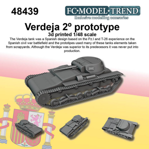 FC ModelTrend 48439 Verdeja tank, 2 prototype