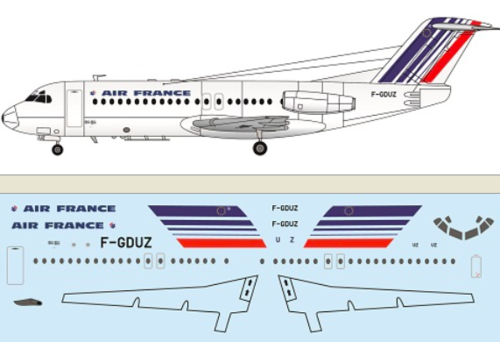 F-RSIN P4087 Fokker 28-4000 - Air France