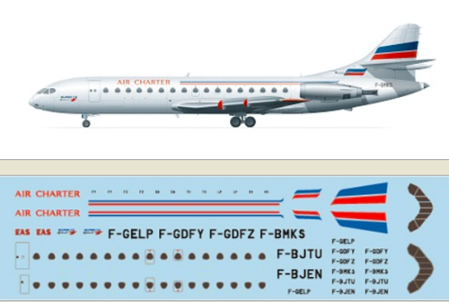 F-RSIN P4077 Caravelle 10B - Air Charter