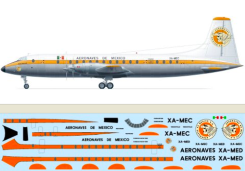 F-RSIN P4021 Bristol Britannia - Aeronaves de México