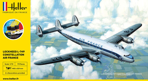 Heller 56310 Lockheed L-749 Constellation Air France - Starter Kit