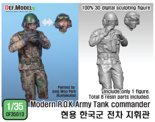 DEF Model DF35013 Modern ROK Army Tank Commander for K2 (Digital camo Uniform)