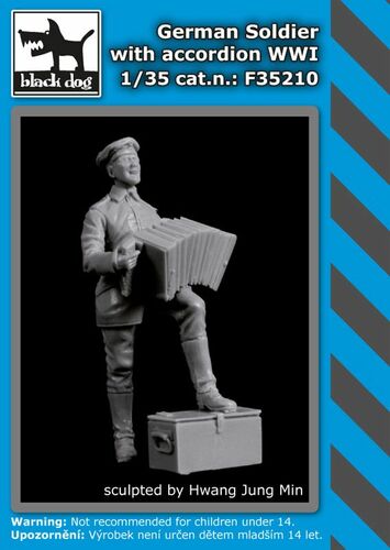 Black Dog F35210 German soldier with accordion WWI