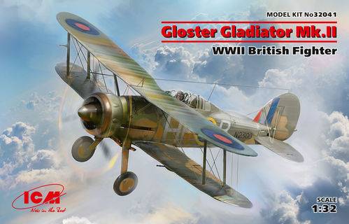 ICM 32041 Gloster Gladiator Mk.II WWII British Fighter