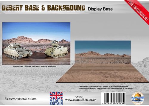 Coastal kits S701 Desert Base & Background set 550 x 250 x 300mm