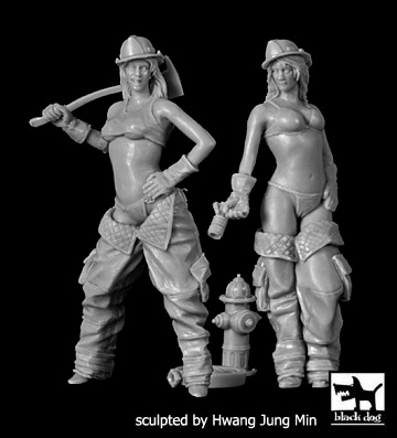 Black Dog F32039 Firewoman set