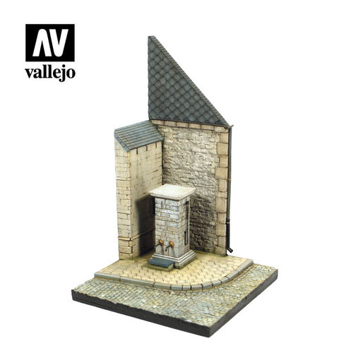 Vallejo SC004 Street Corner with Waterpump Normandy 15,5x15,5cm