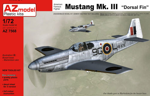 AZ-Model 7568 Mustang Mk.III Dorsal Fin