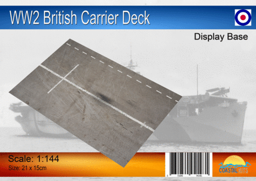 Coastal kits S118-144 1:144 WW2 British Carrier Deck 210 x 148mm