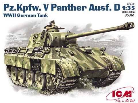 ICM 35361 Pz.Kpfw.V Panther Ausf.D German WW2 Tank