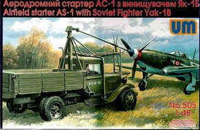 Unimodels 505 Airfield starter AS-1 with soviet fighter Yak-1B