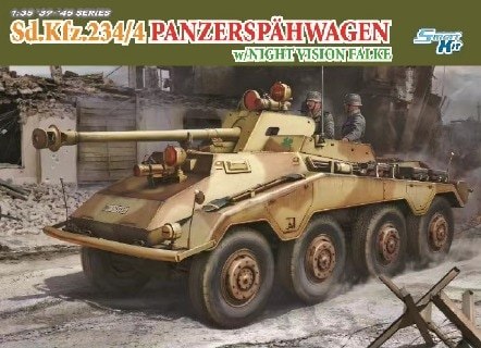 Dragon 6836 Sd.Kfz.234/4 Panzerspahwagenwith Night Vision Falke