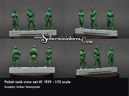 Scibor Monstrous Miniatures 72HM0082 Polish Tank Crew 1939 Set 1 (3pcs)