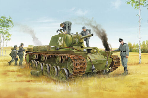 Trumpeter 01565 Soviet KV-8 Heavy Tank
