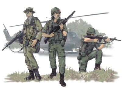 CMK F72111 Airborne Vietnam war 3fig.