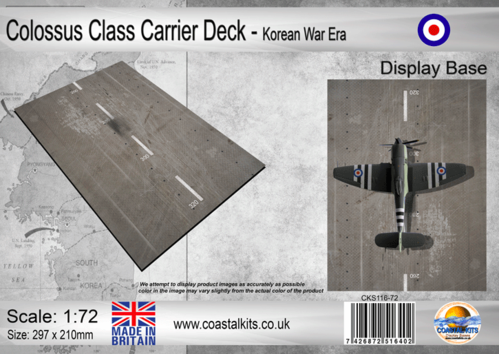 Coastal kits S116-72 Colossus Class Carrier Deck Korea
