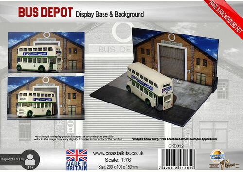 Coastal kits D032 Diecast Bus Depot Base & Background