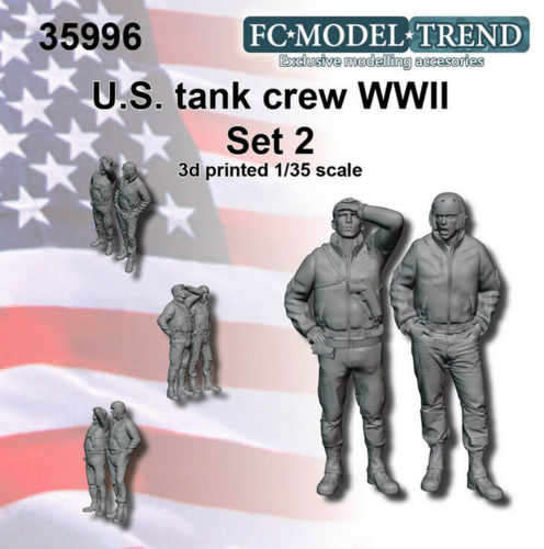 FC ModelTrend 35996 US WWII tank crew, set 2