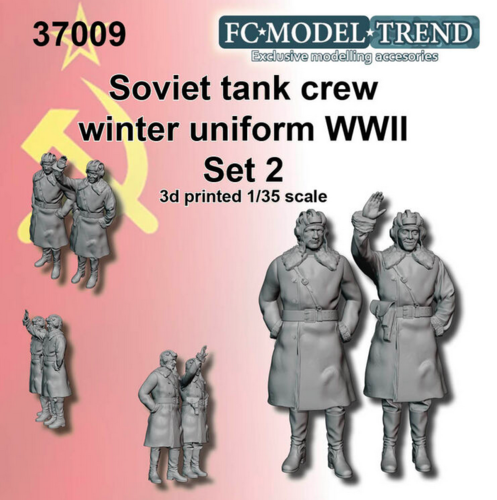 FC ModelTrend 37009 Soviet tank crew in winter uniform WWII, set 2