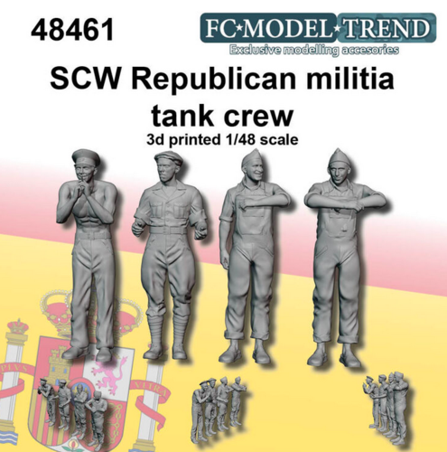 FC ModelTrend 48461 Militian tank crew SCW