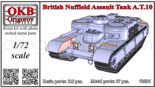 OKB Grigorov V72096 British Nuffield Assault Tank A.T.10