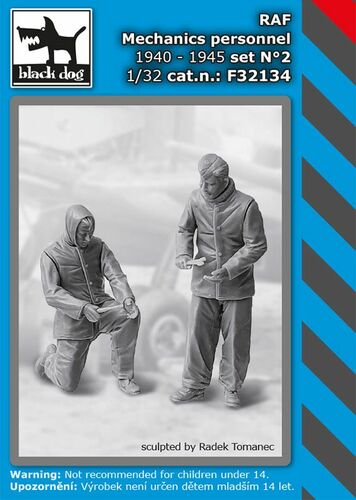 Black Dog F32134 RAF mechanics personnel 1940-45 set