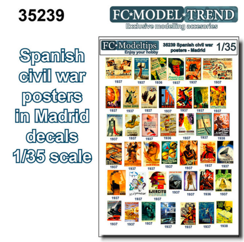 FC ModelTrend 35239 Spanish civil war posters, Madrid