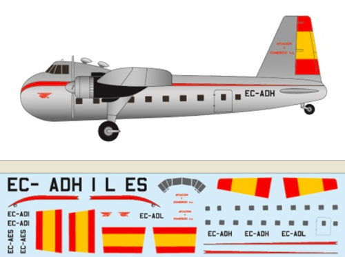 F-RSIN P4101 Bristol 170 Freighter Mk.21 - Aviaco