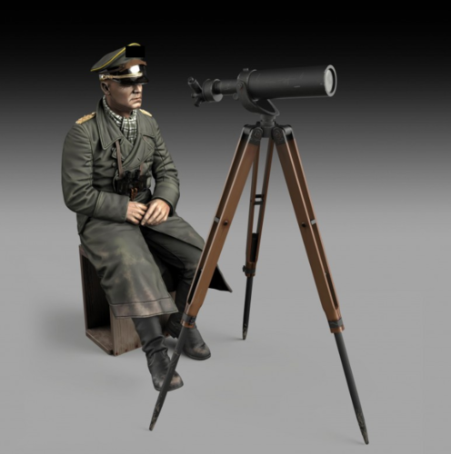Royal Model di R. Reale 855 Erwin Rommel with tripod telescope