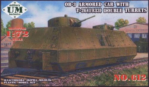 UM MT 612 OB-3 Armored Car with T-26(1933) Double Turrets