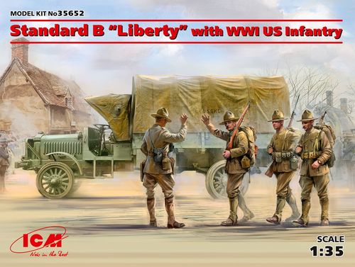 ICM 35652 Standard B "Liberty" with WWI US Infantry