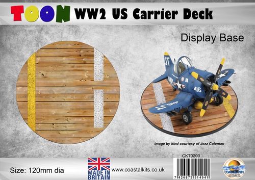 Coastal kits T0200 Toon WW2 US Carrier Deck 120mm