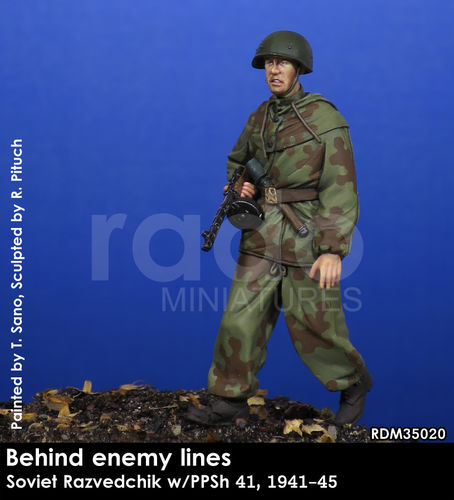 Rado Miniatures 35020 Behind enemy lines, Soviet Razvedchik w/PPSh 41,1941-45