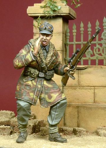 D-DAY miniature studio 35050 Screaming WSS Officer in Anorak