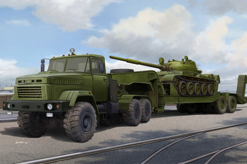 Hobby Boss 85513 Ukraine KrAZ-6446 Tractor with MAZ/ChMZAP-5247G semitrailer