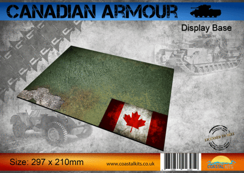 Coastal kits AFV450 Canadian Armour Display Base 297 x 210mm