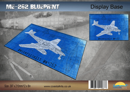 Coastal kits S915 Me262 Blueprint 297 x 210mm