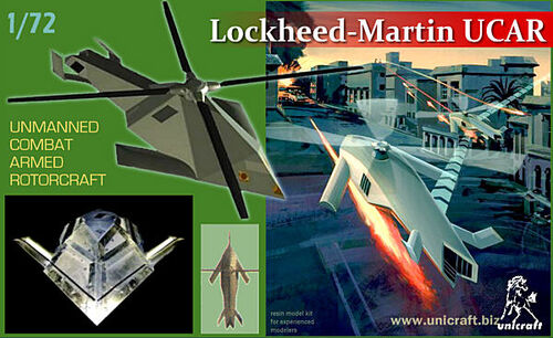 Unicraft 72112 Lockheed-Martin UCAR - Unmanned Stealth Combat Helicopter (Unicraft kits do not include decals)
