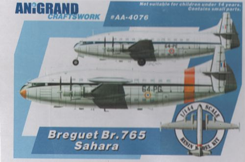 Anigrand Craftswork AA4076 Breguet Br.765 Sahara - Military freighter version of Deux-Ponts