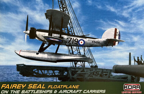 Kora Models KPK72175 Fairey Seal Floatplane On The Battleship And Aircraft Carriers