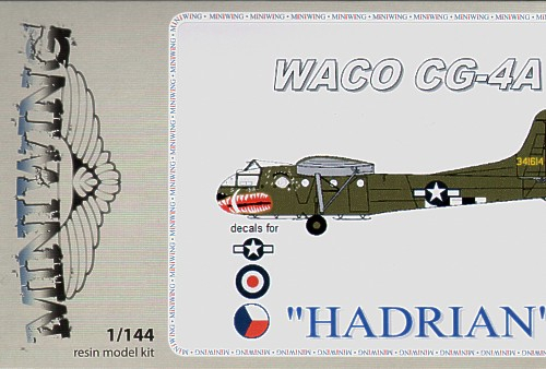 Miniwing 036 Waco CG-4 A Hadrian Glider (1 resin kit - 3 decals versions)