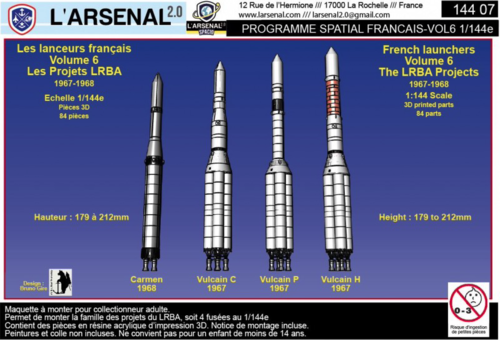 L'Arsenal 2.0 14407 French Space launcher program- Vol 6 - LRBA MEDIUM LAUNCHER PROJECTS
