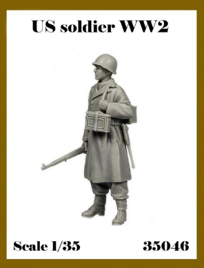 Ardennes Miniature 35046 US Soldier WW2