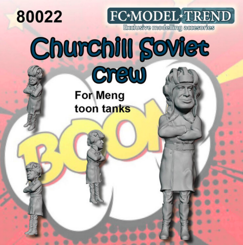 FC ModelTrend 80022 Churchill Russian crew. Toon.