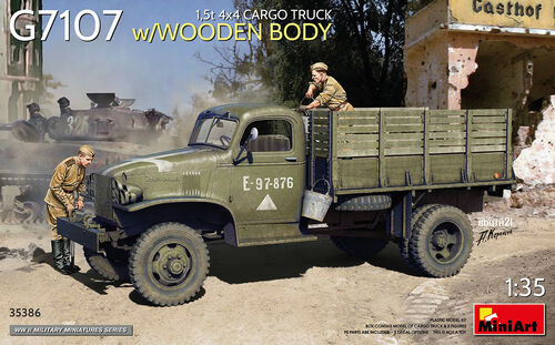 MiniArt 35386 G7107 1,5t 4x4 Cargo Truck w/ Wooden Body