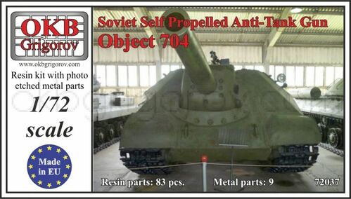 OKB Grigorov V72037 Soviet Self Propelled Anti-Tank Gun Object 704
